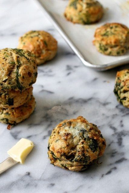 Spinach and Blue Cheese Biscuits - Joy the Baker