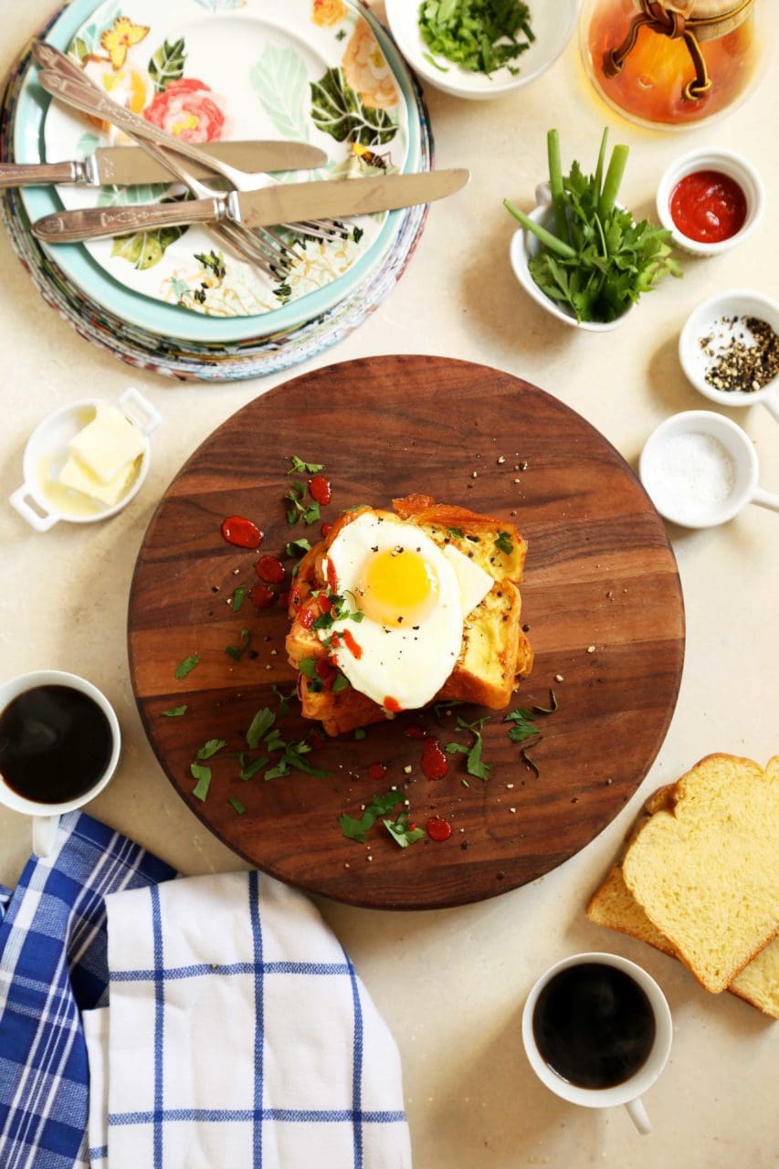 Weekend Breakfast: Savory French Toast with Fried Egg - Joy the Baker