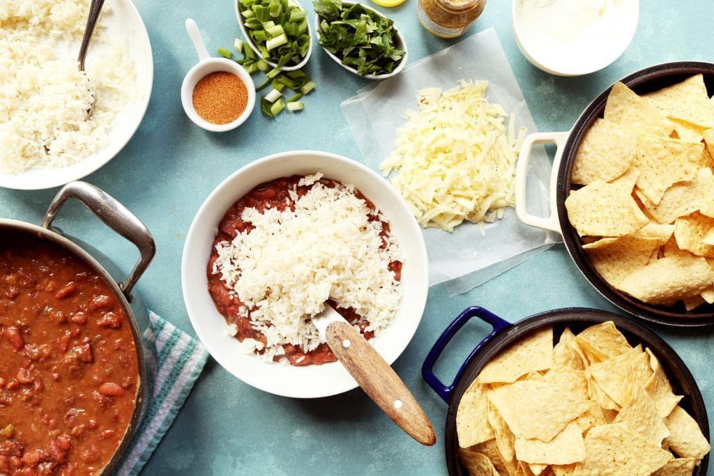 Red Beans and Rice Nachos - Joy the Baker