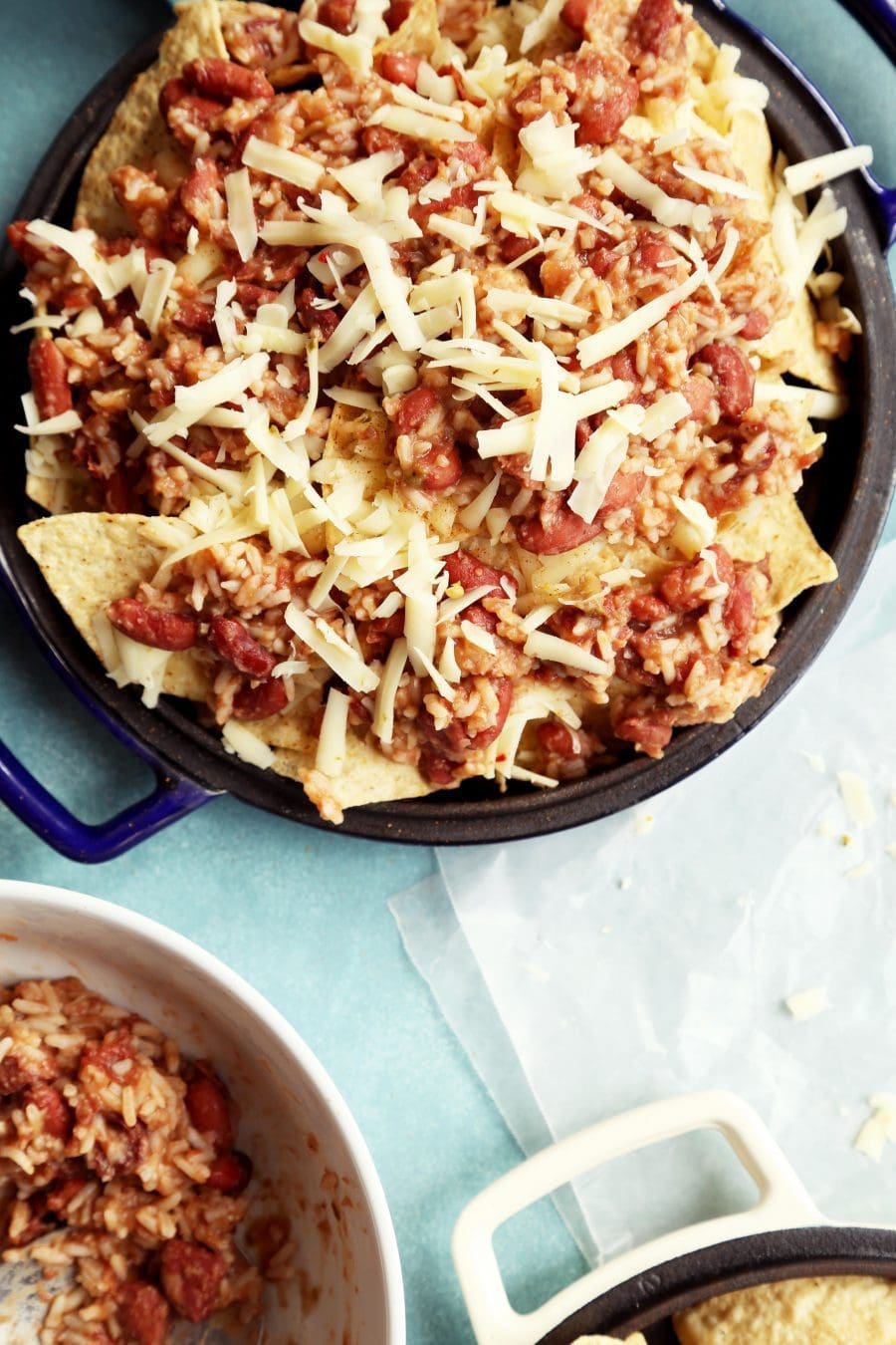 Red Beans and Rice Nachos - Joy the Baker