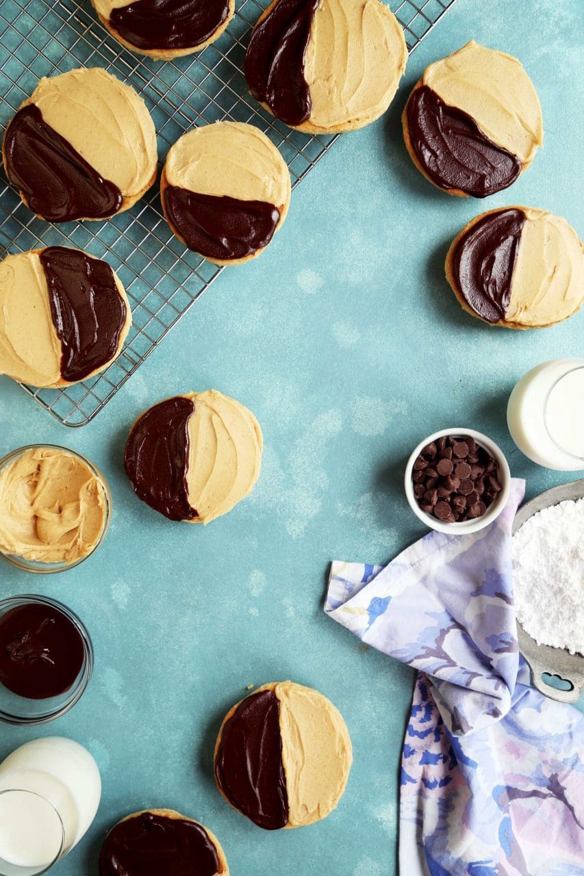 Peanut Butter Black and Tan Cookies - Joy the Baker