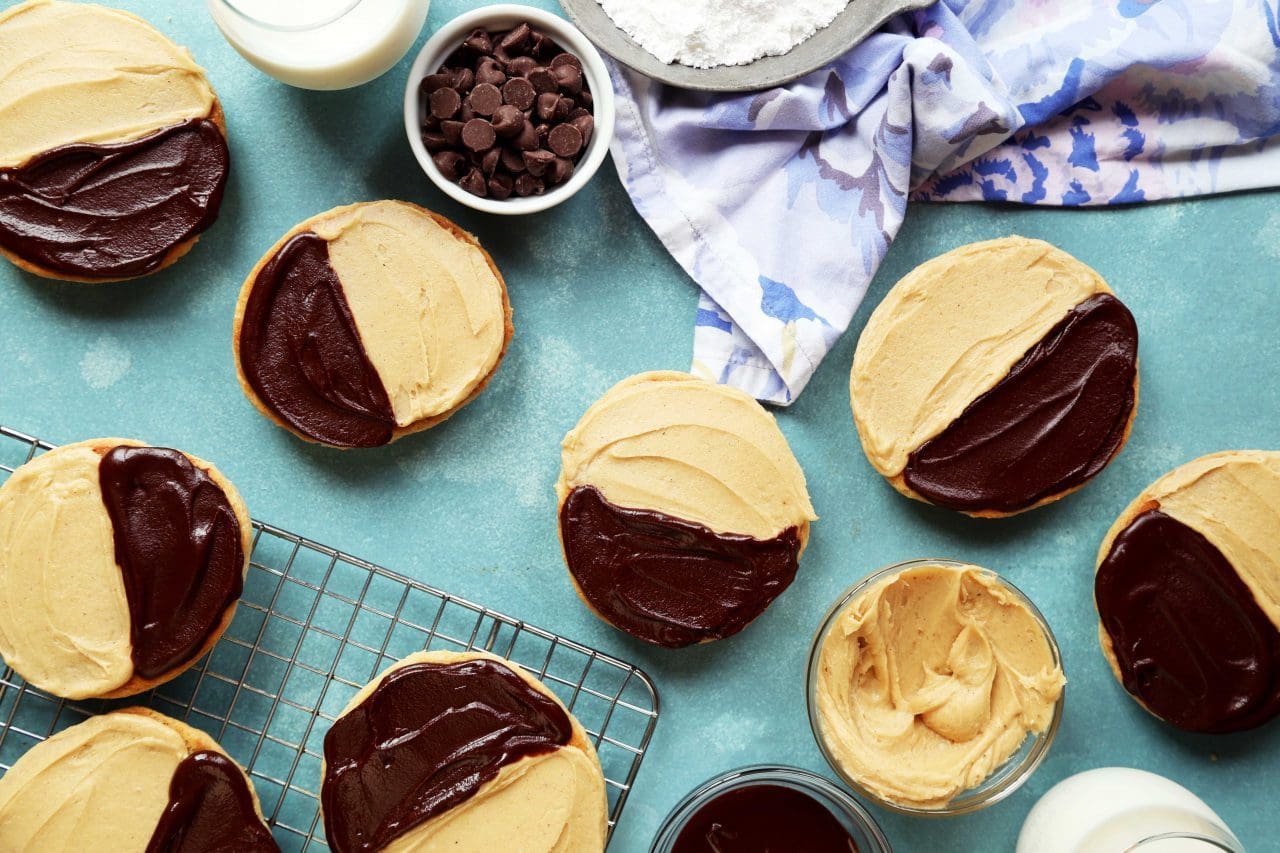 Peanut Butter Black and Tan Cookies - Joy the Baker