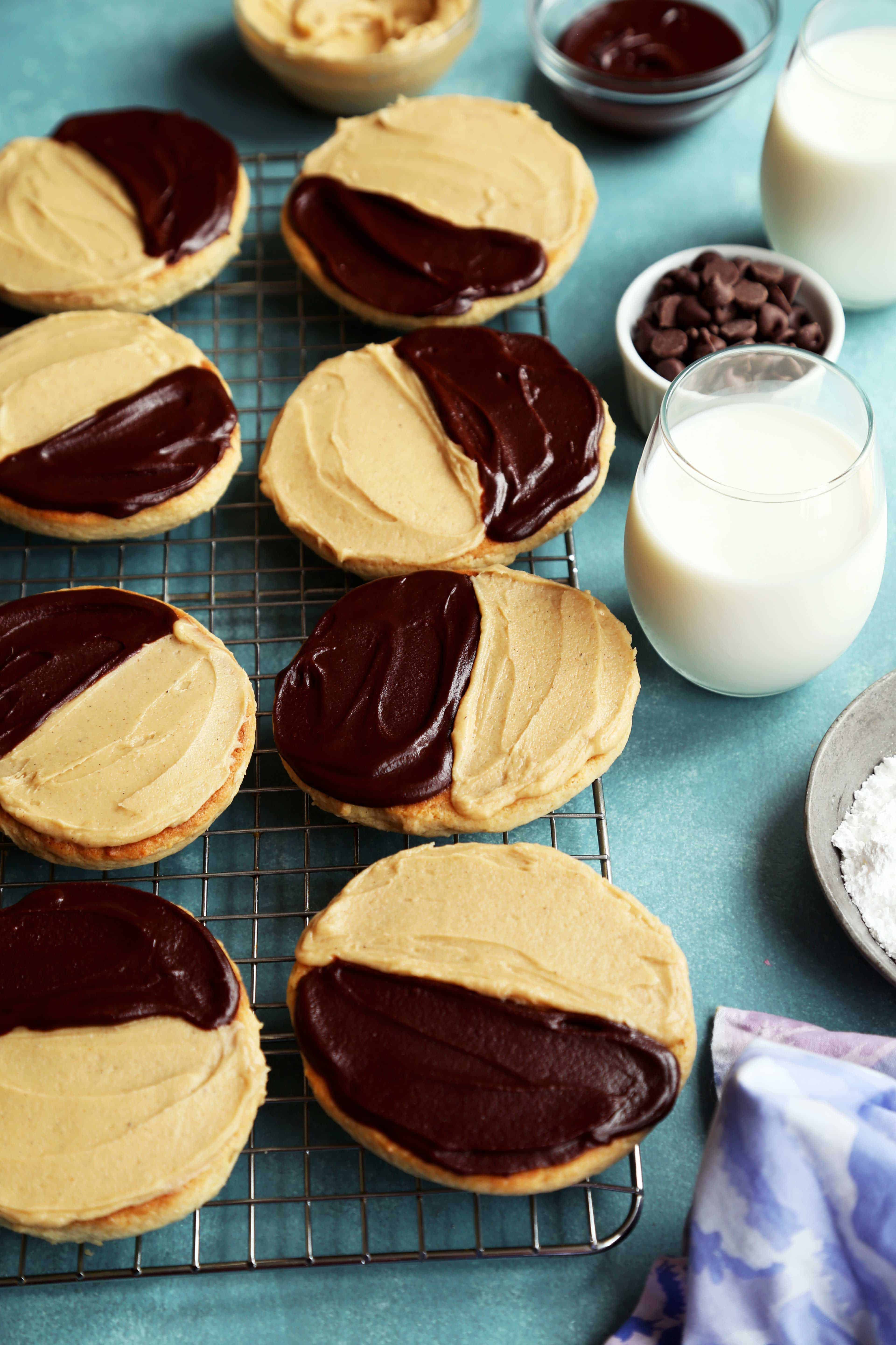 Peanut Butter Black and Tan Cookies - Joy the Baker