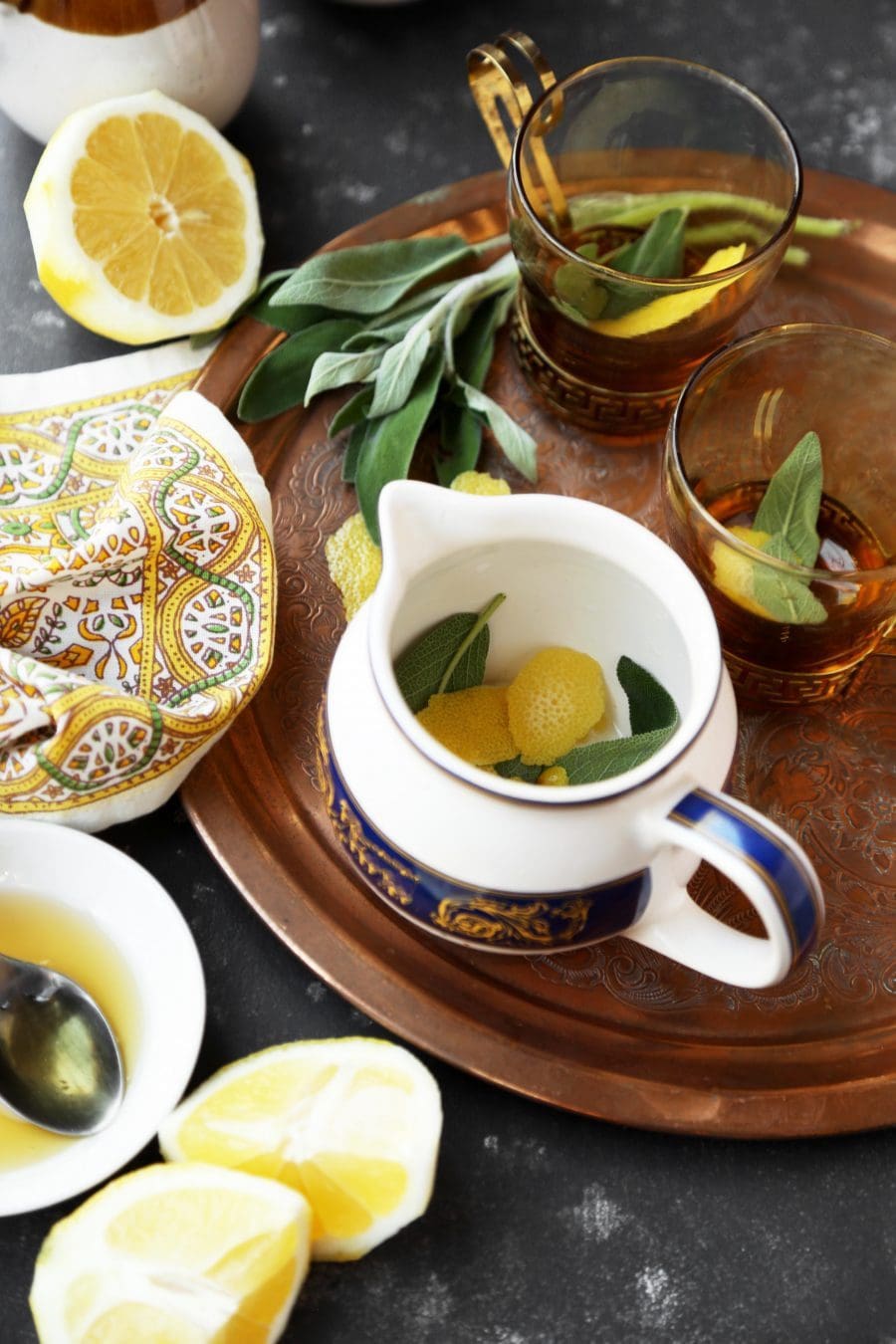 Simple Lemon and Sage Tisane - Joy the Baker