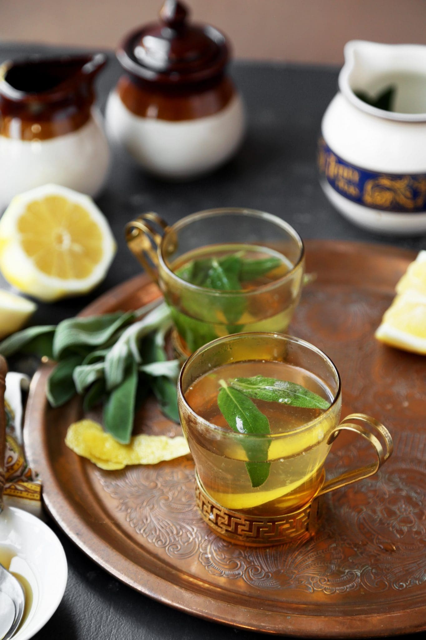 Simple Lemon and Sage Tisane - Joy the Baker