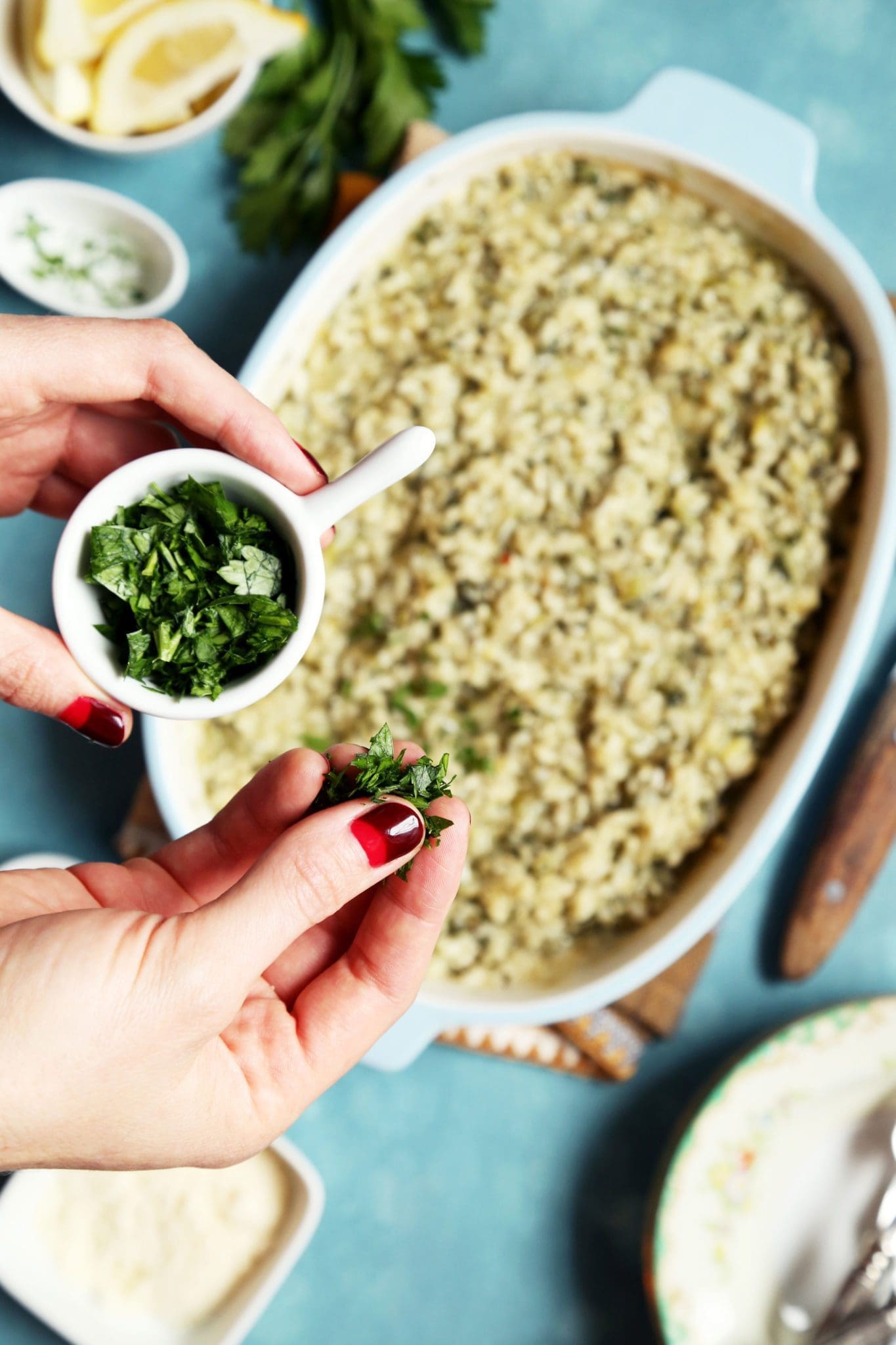 Baked Lemon Spinach Risotto - Joy the Baker