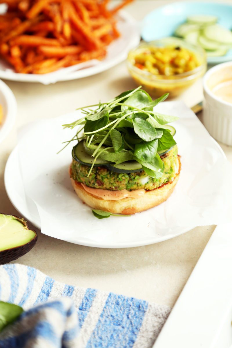 Spring Pea Veggie Burgers - Joy the Baker
