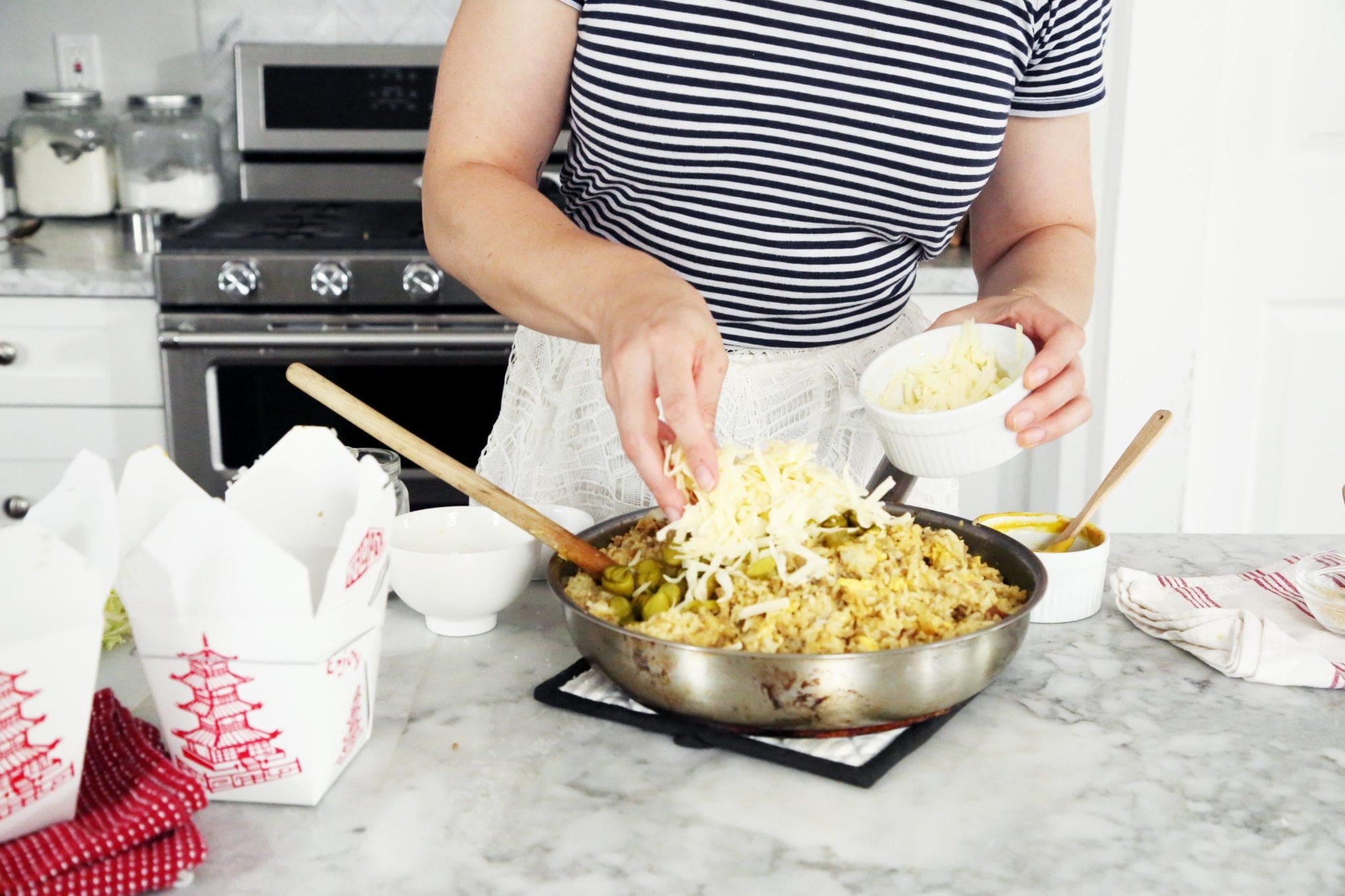 Red's Chinese Cheeseburger Fried Rice