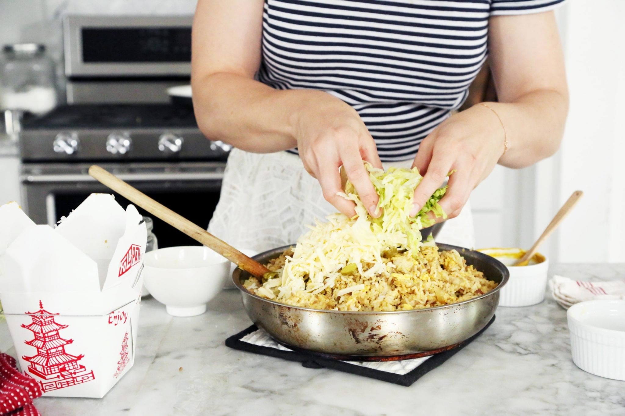 Red's Chinese Cheeseburger Fried Rice