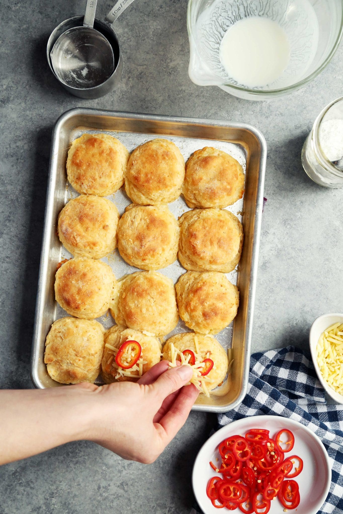 Chili and Cheese Buttery Biscuits - Joy the Baker