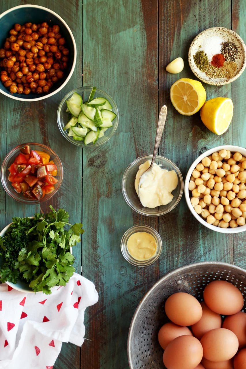 Falafel Deviled Eggs - Joy the Baker