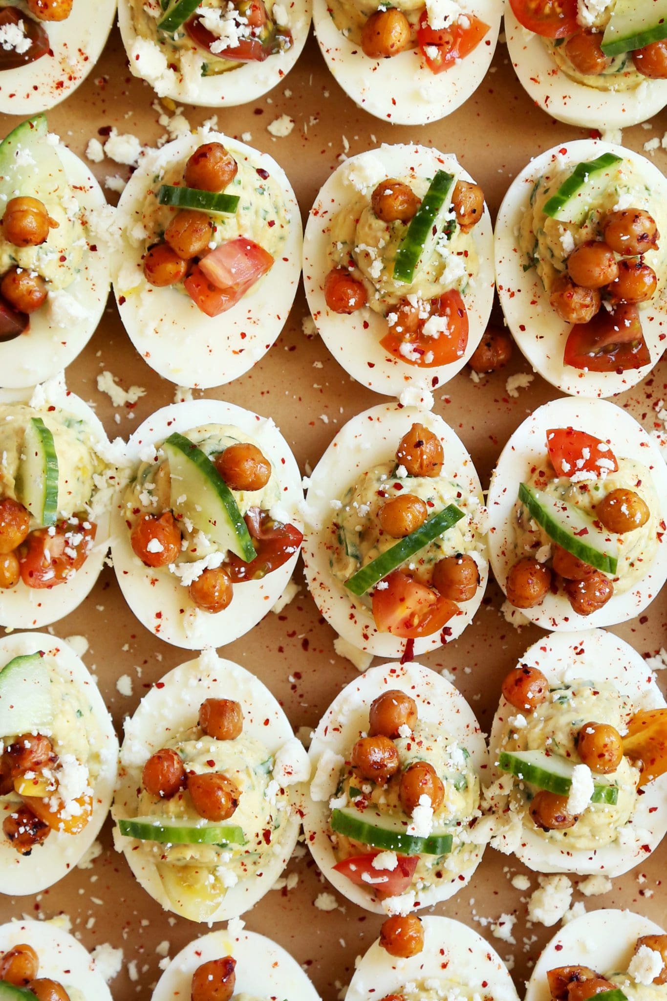 Falafel Deviled Eggs - Joy the Baker