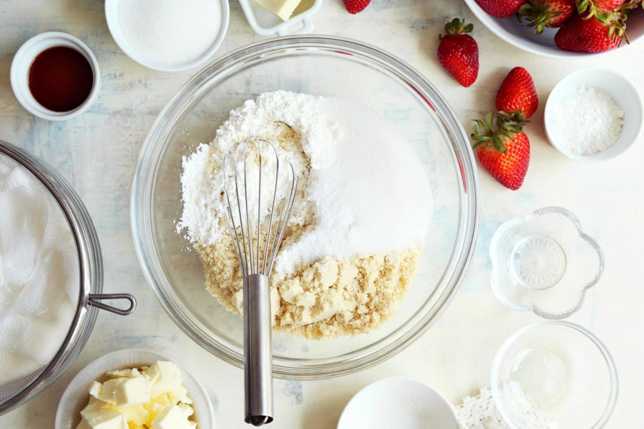 Almond Flour Whipped Ricotta Fresh Strawberry Bars - Joy the Baker