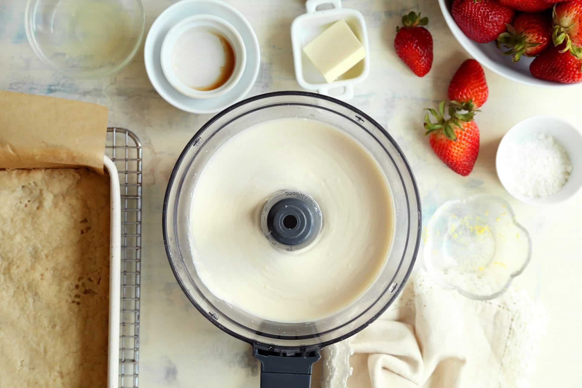 Almond Flour Whipped Ricotta Fresh Strawberry Bars - Joy the Baker