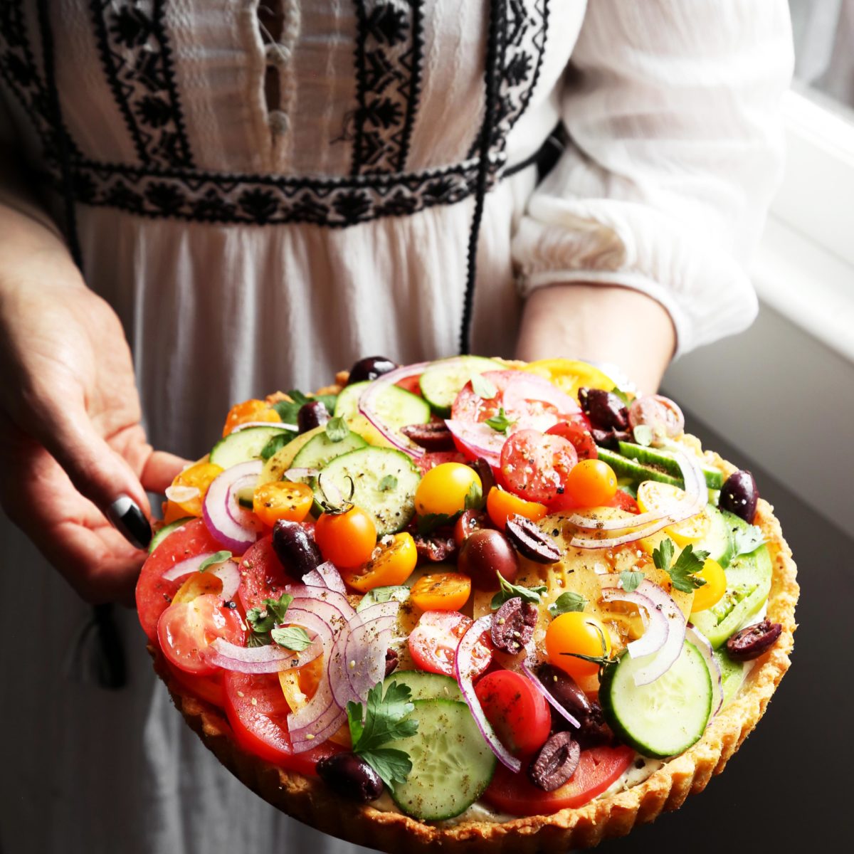 Mediterranean Feta and Fresh Tomato Tart - Joy the Baker