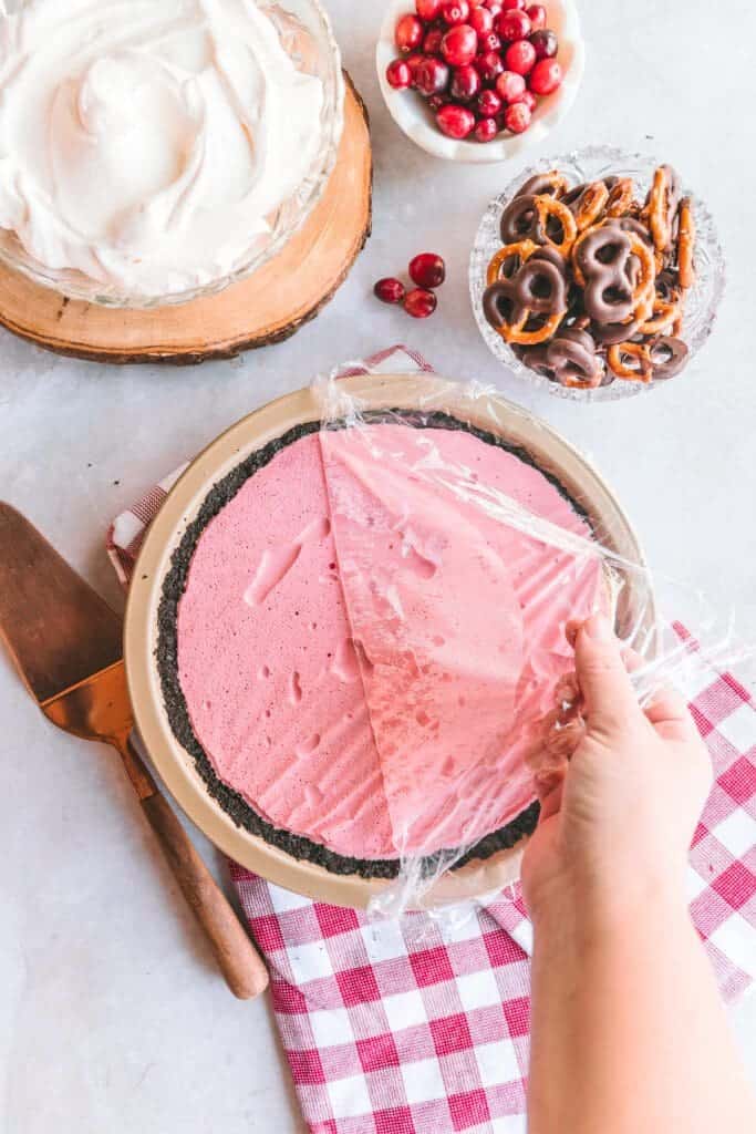 No-Bake Fluffy Creamy Cranberry Pie Joy the Baker