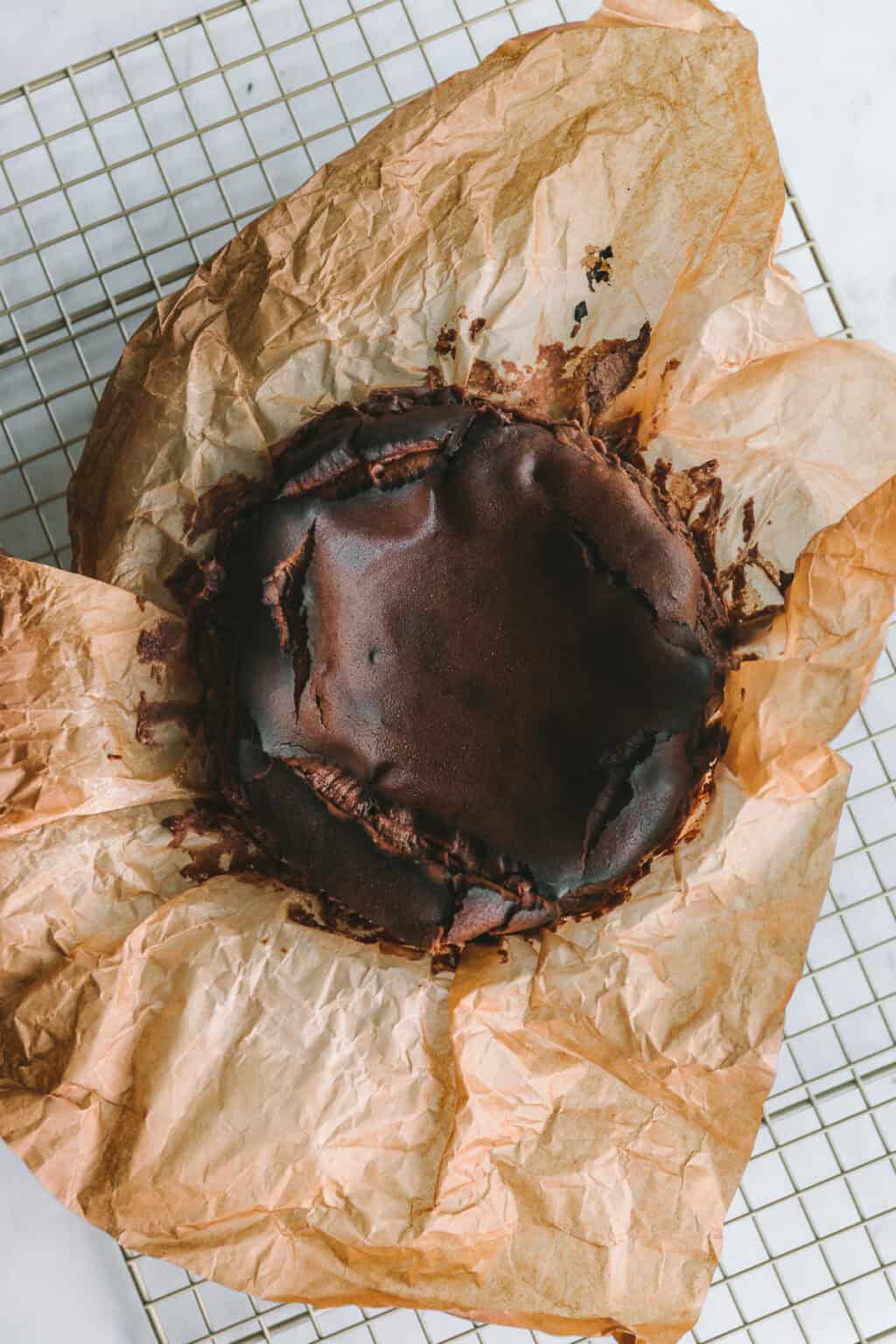 Mini Burnt Chocolate Basque Cheesecake Joy the Baker