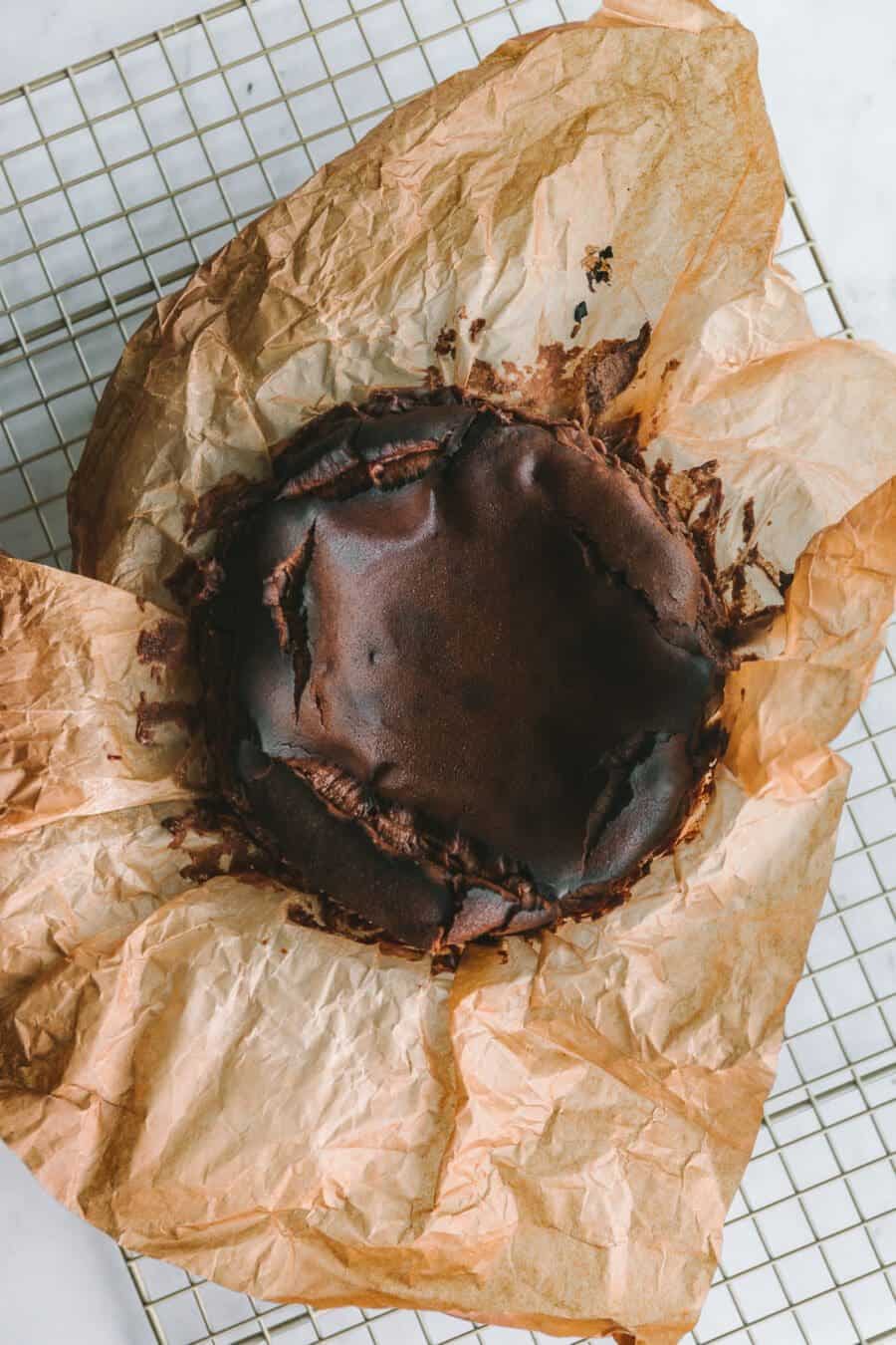 Mini Burnt Chocolate Basque Cheesecake Joy the Baker