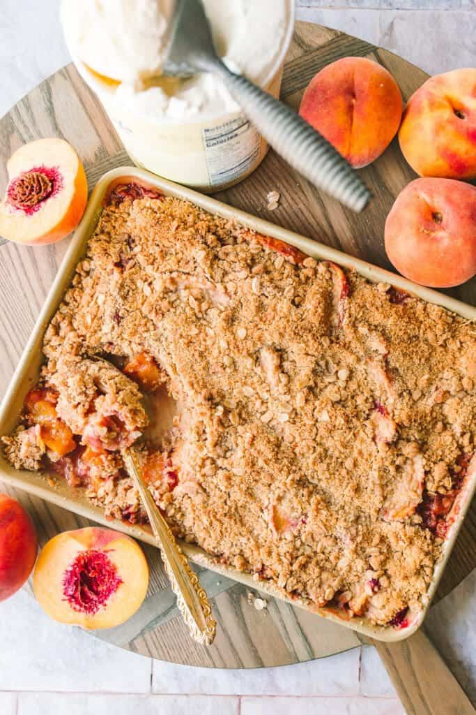 This Easy Peach Crisp Recipe Is Even Better Than Peach Cobbler Joy the ...