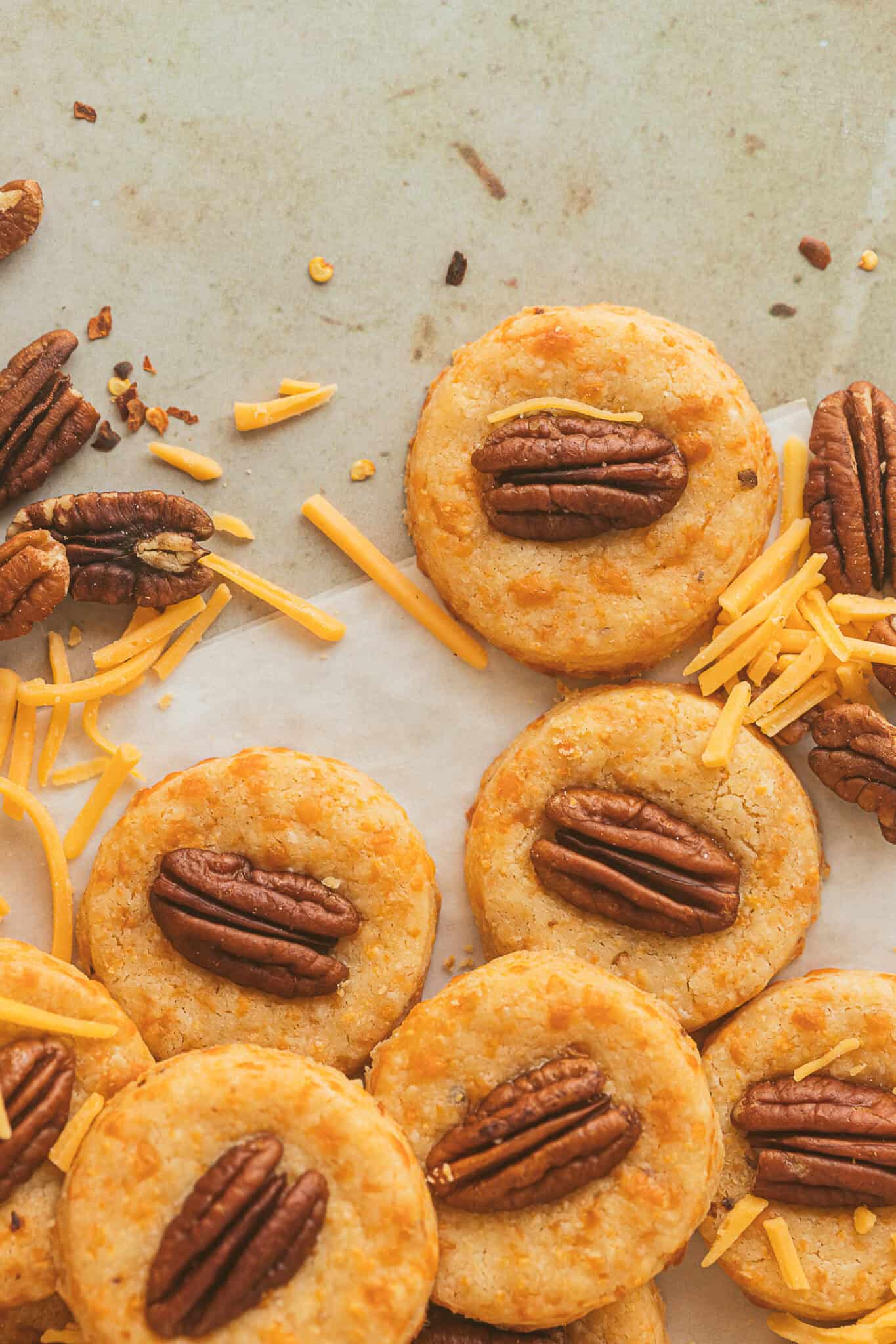Buttery Cheddar Pecan Crackers - Joy the Baker